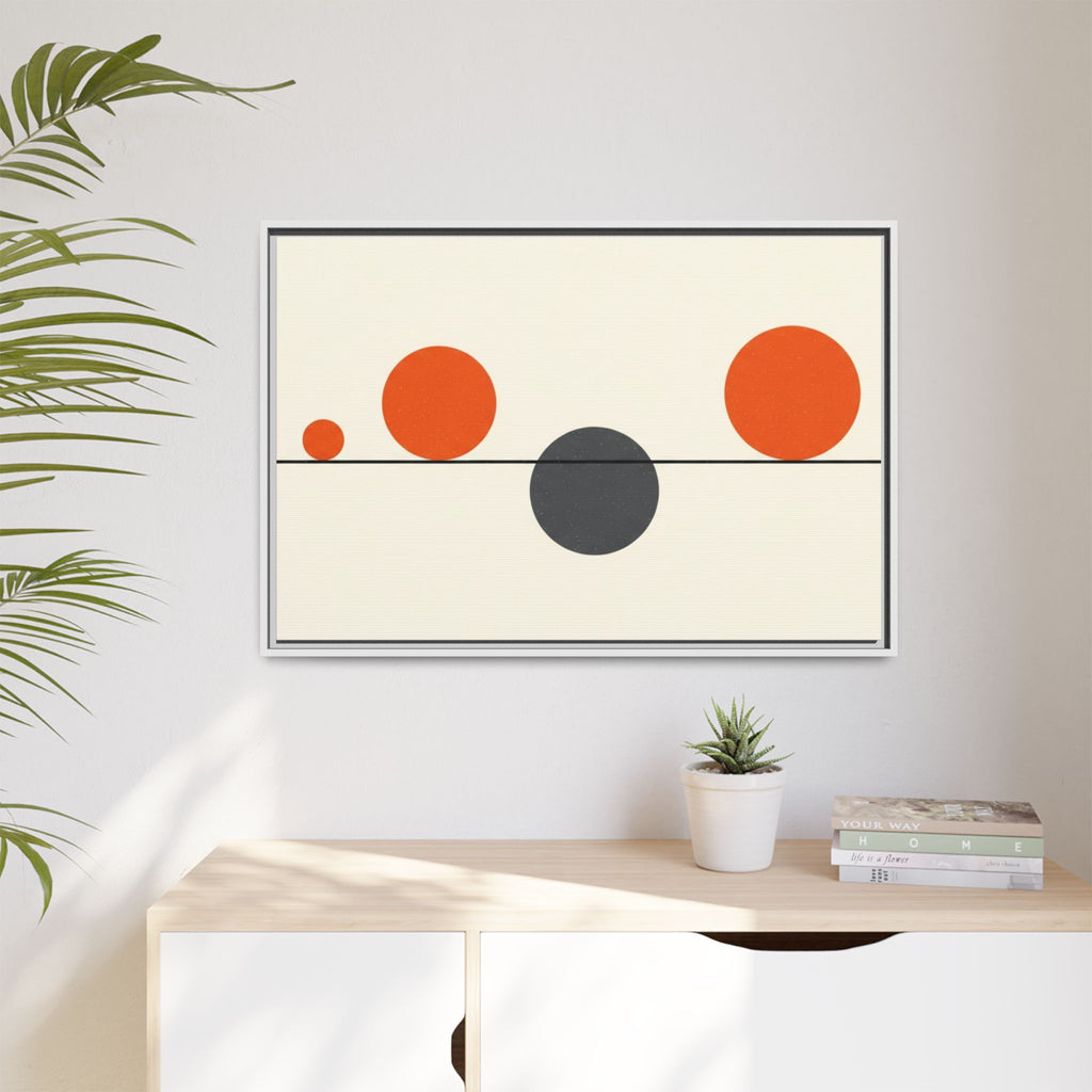 Mid-Century Abstract No. 3: The Balance — Framed Canvas – Pure Mid Century