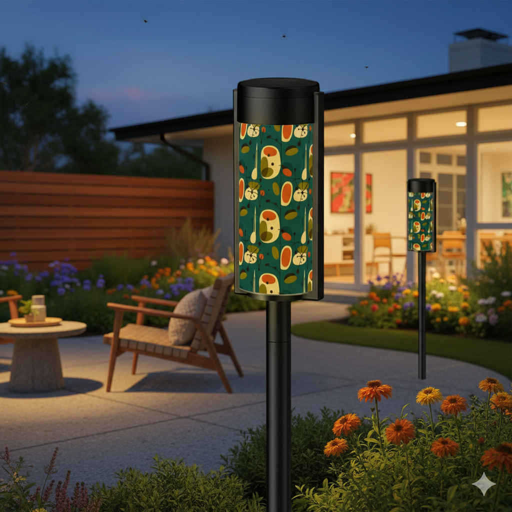 The "Polynesian Pop" Solar Pathway Light Set (4-Pack) – Pure Mid Century