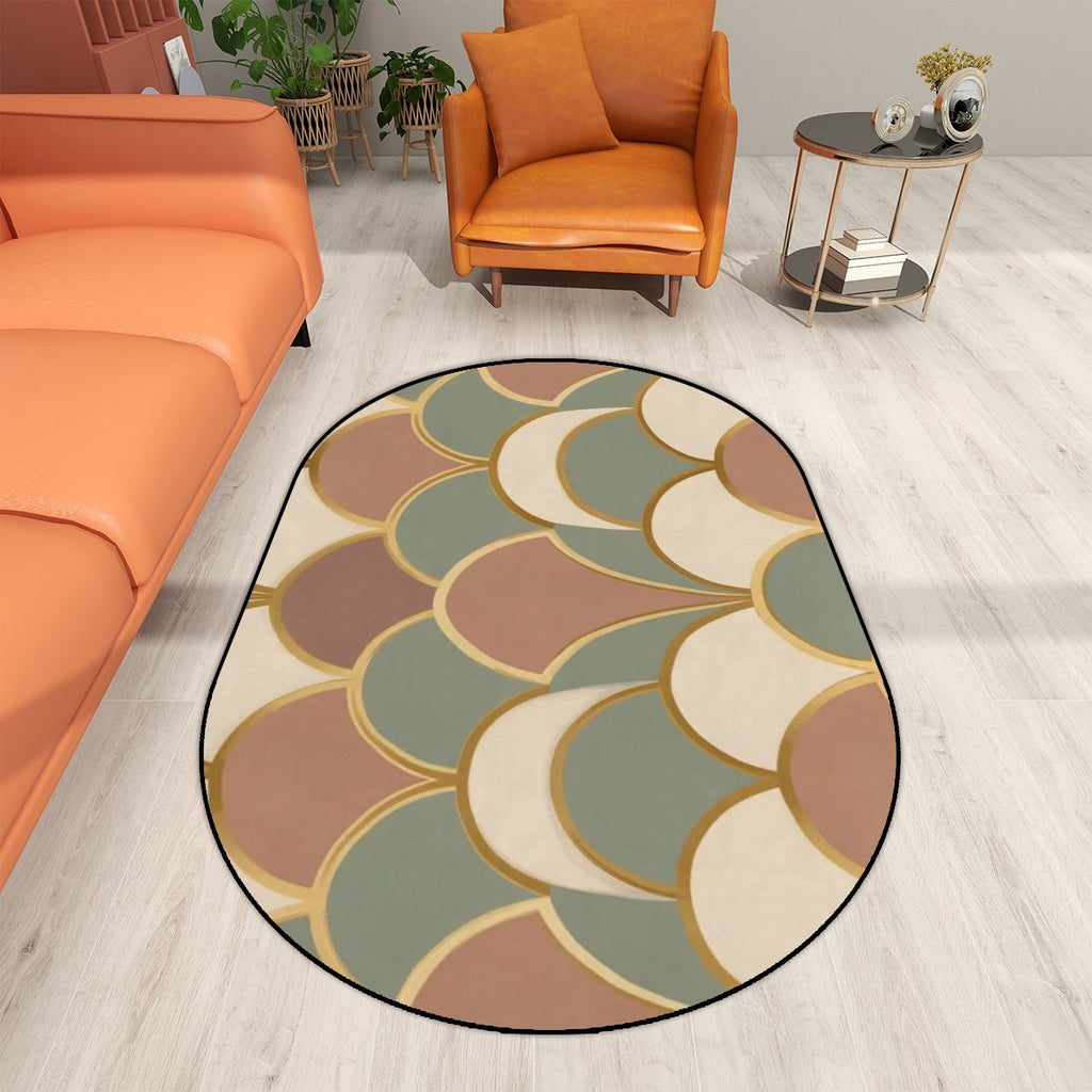 The "Racetrack" Oval Accent Rug – Pure Mid Century